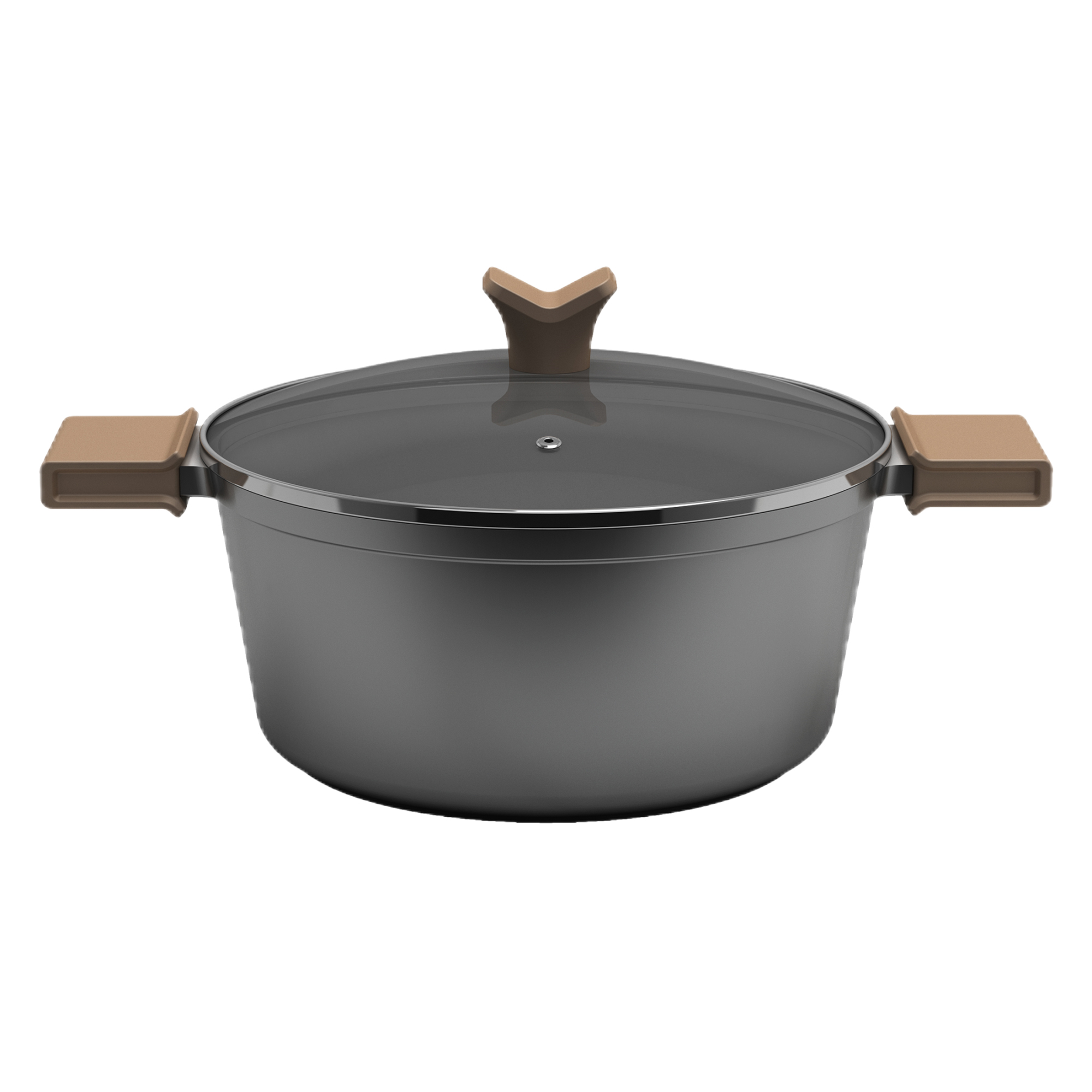 YOUNG Range Non-stick Cookware Die Cast Aluminum Deep Frypan With ...